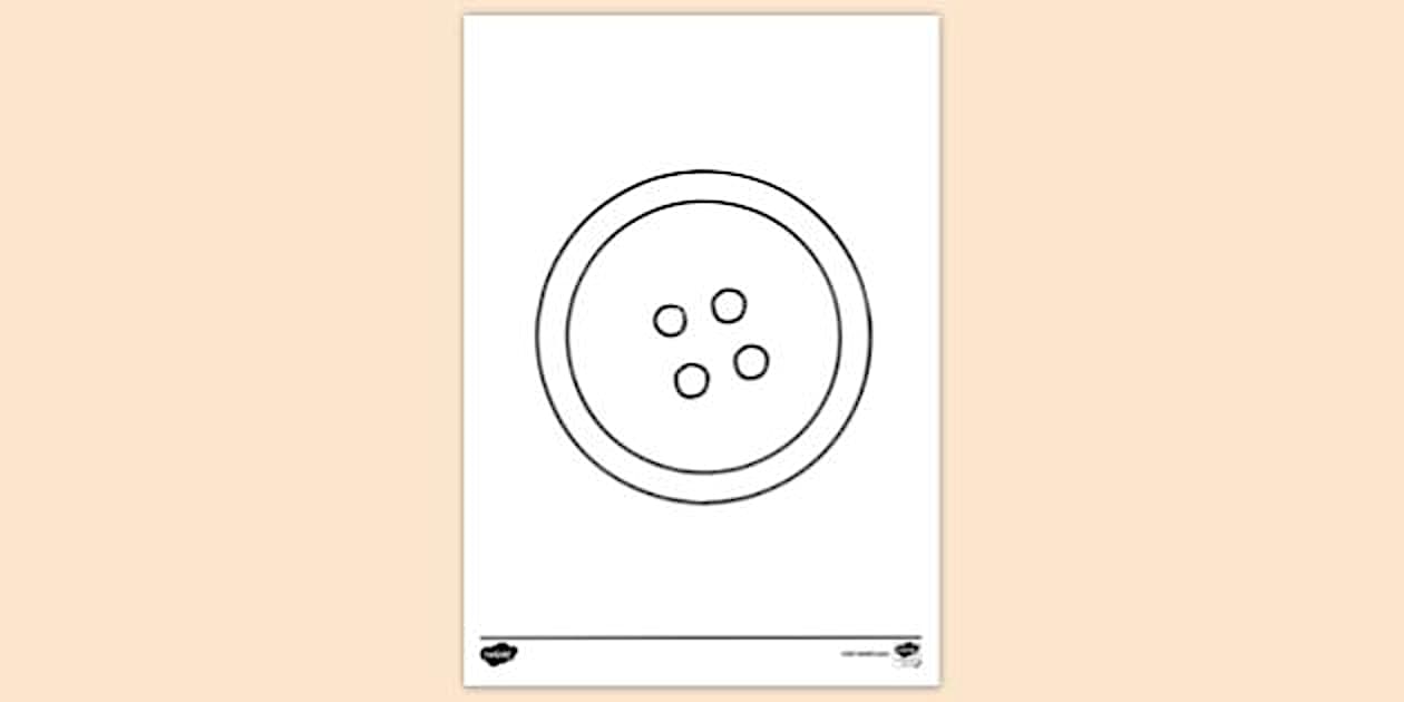 Button Colouring Sheet | Colouring Sheets (teacher made)