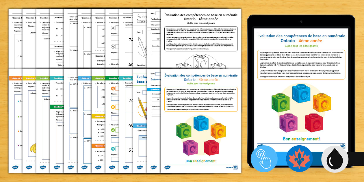 Ontario Foundation Skills Assessment Numeracy Grade 4 French