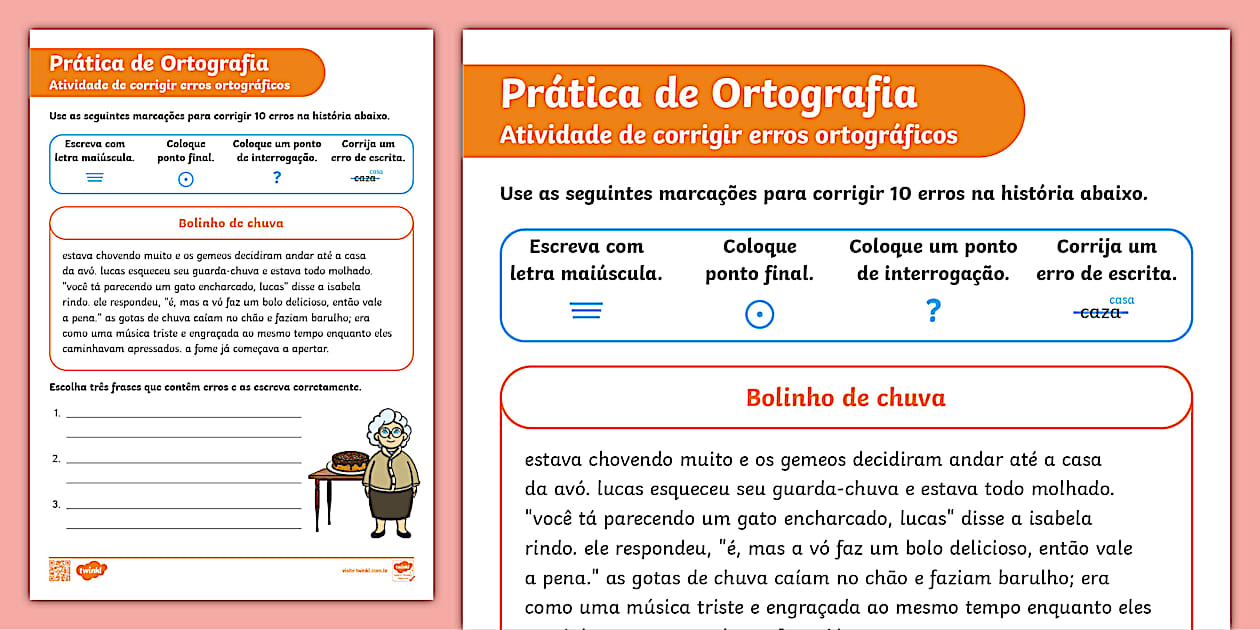 Prática de ortografia (Hecho por educadores) - Twinkl