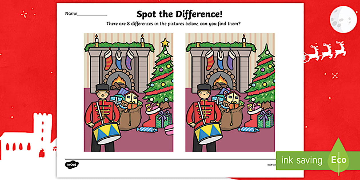 Toy Soldier Spot the Difference (teacher made) - Twinkl