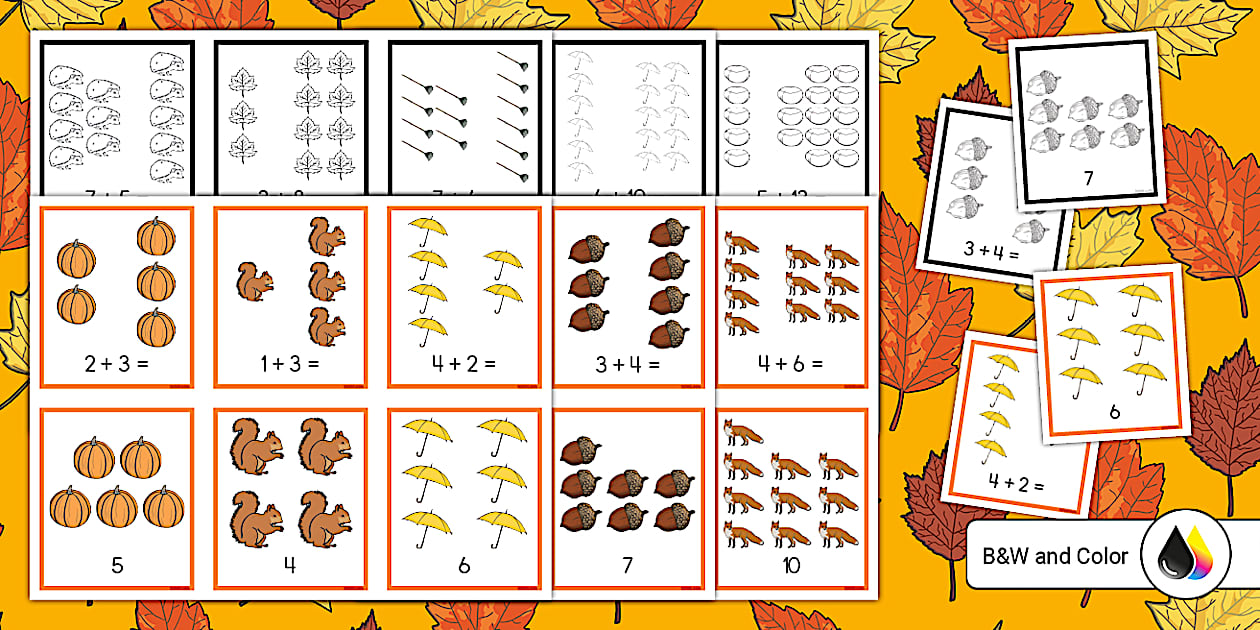 Fall Addition | Fall Season Math | Twinkl USA (teacher made)