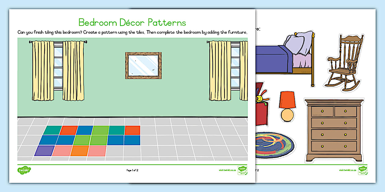 Grade R Bedroom Decor Patterns (teacher made) - Twinkl