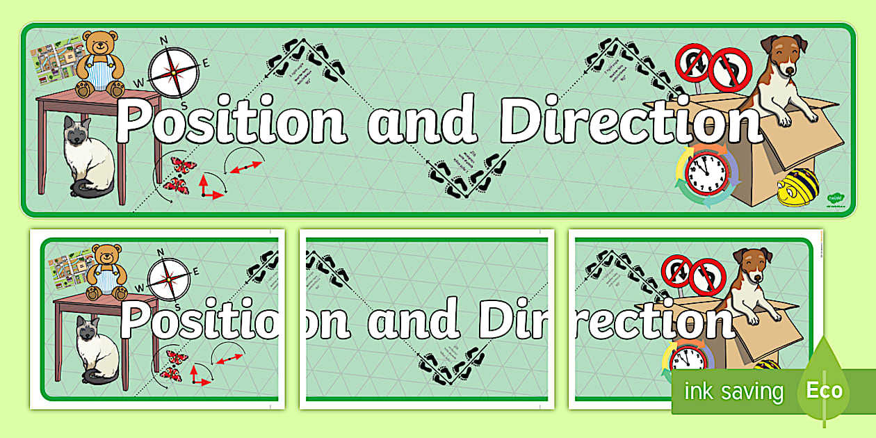 KS1 Position and Direction Display Banner (teacher made)