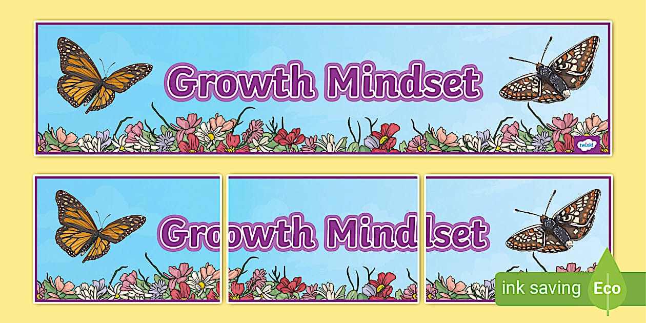 Growth Mindset Banner - Classroom Management (teacher made)