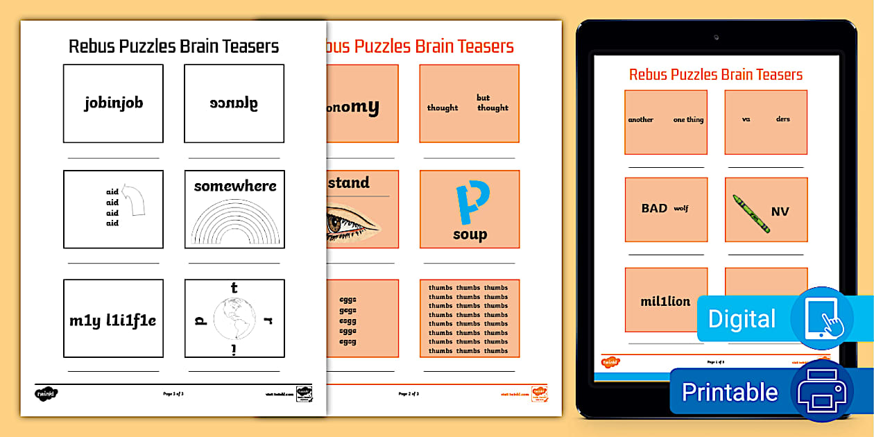 Visual Brain Teasers for Sixth Grade - Twinkl
