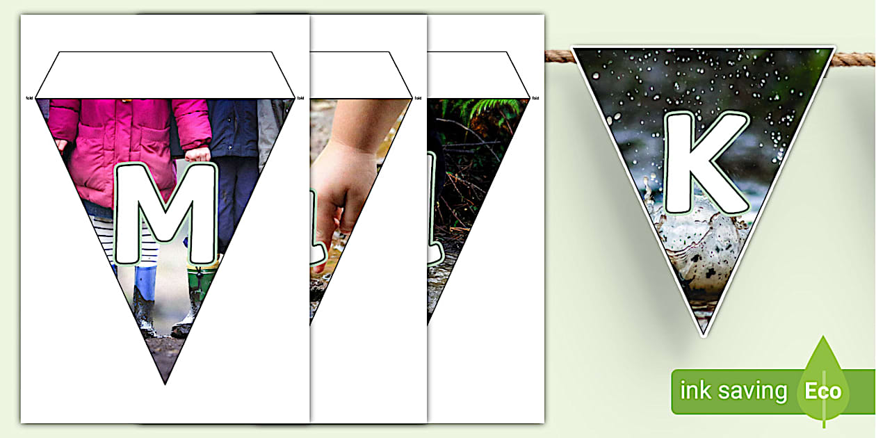 Mud Kitchen Photo Bunting (teacher made) - Twinkl