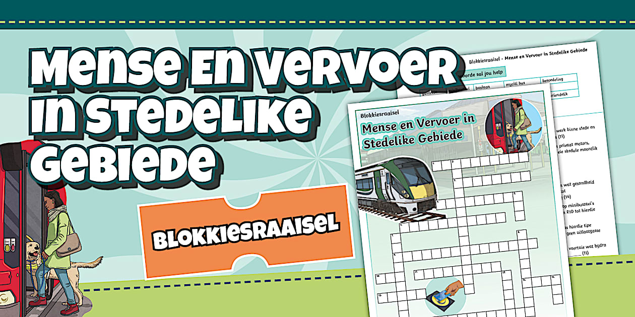Graad 8 Geografie Vervoer in Stedelike Gebiede