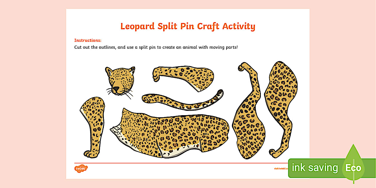 Leopard Craft | Leopard Split Pin Craft Activity | EYFS