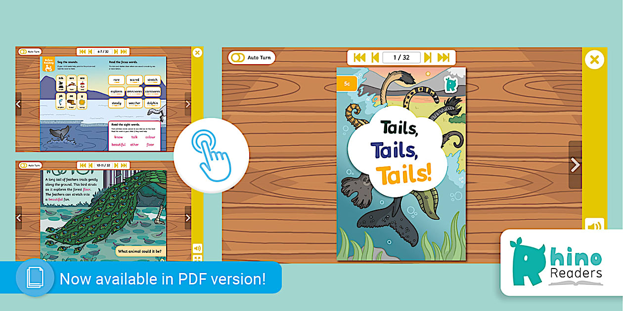 Level 5c Decodable Readers: Tails, Tails, Tails! - Twinkl