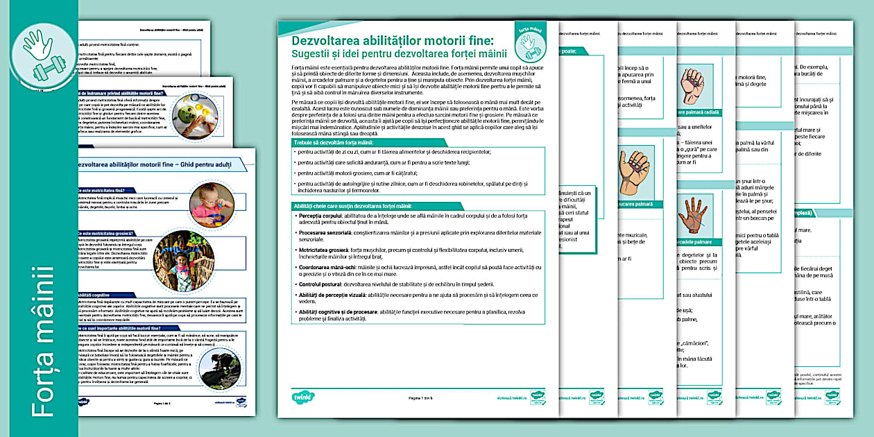 Forța mâinii – Ghid pentru profesori - Twinkl