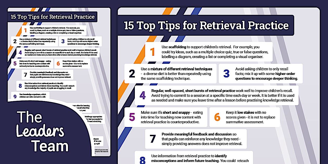 15 Top Tips for Retrieval Practice in Primary School