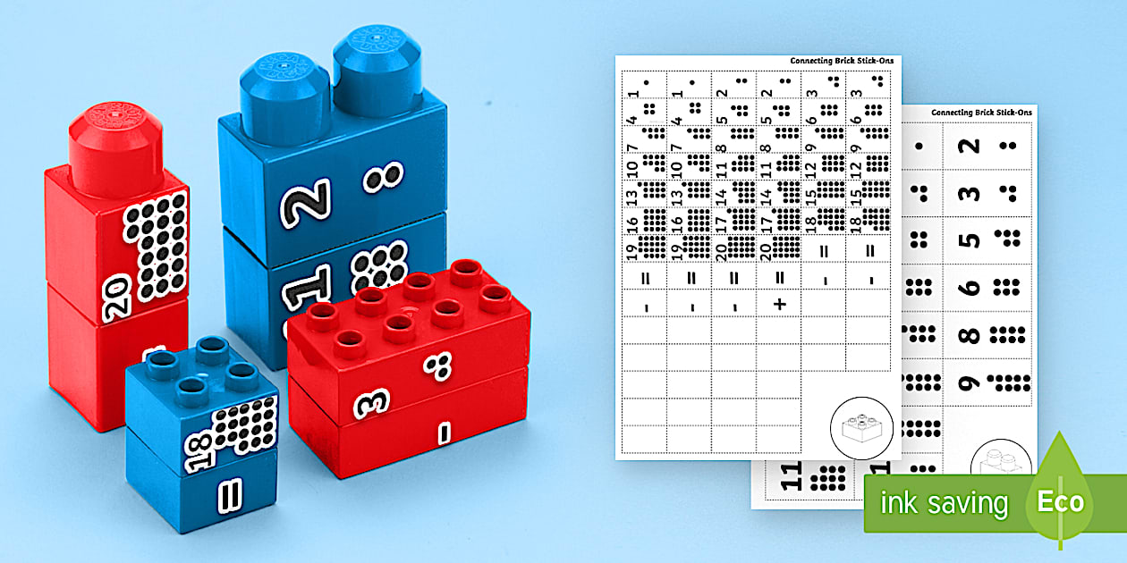 Maths Subtraction Connecting Bricks Game (teacher made)