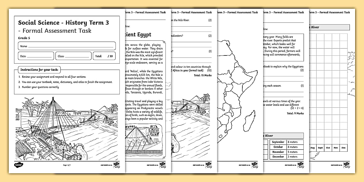 Grade 5: Social Science History - Formal Task - Term 3