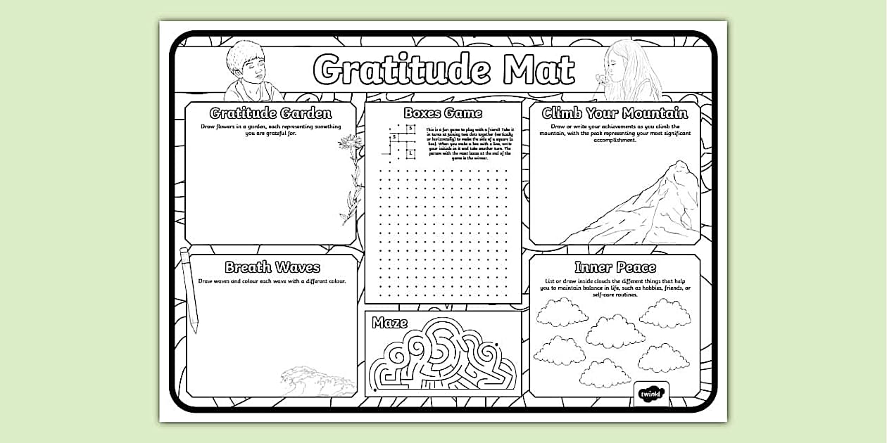 Gratitude Mat UAE (teacher made) - Twinkl