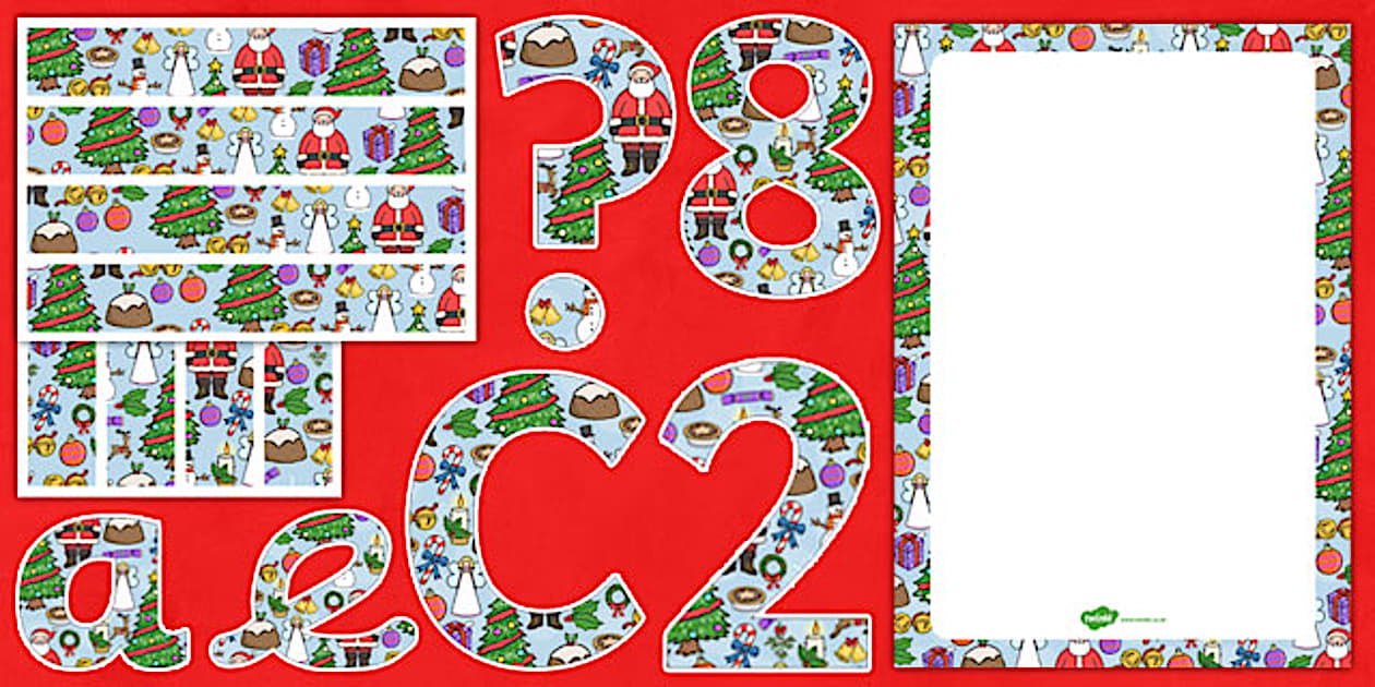 Christmas Themed Complete Editable Display Pack - Twinkl