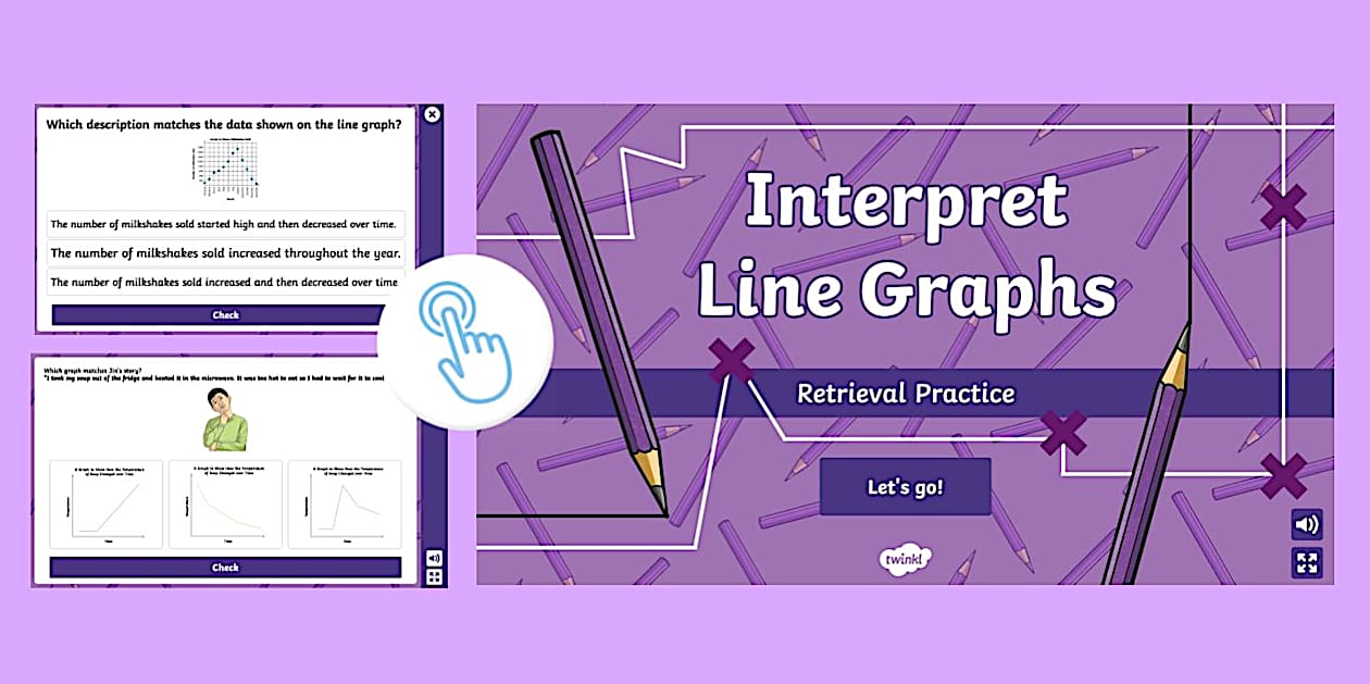 Retrieval Practice Interpret Line Graphs Maths Interactive Quiz
