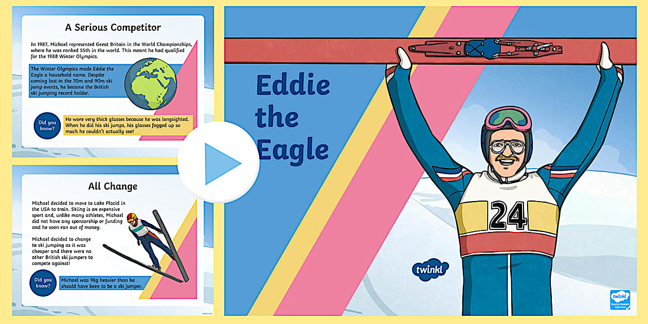 KS2 Eddie the Eagle Information PowerPoint (teacher made)