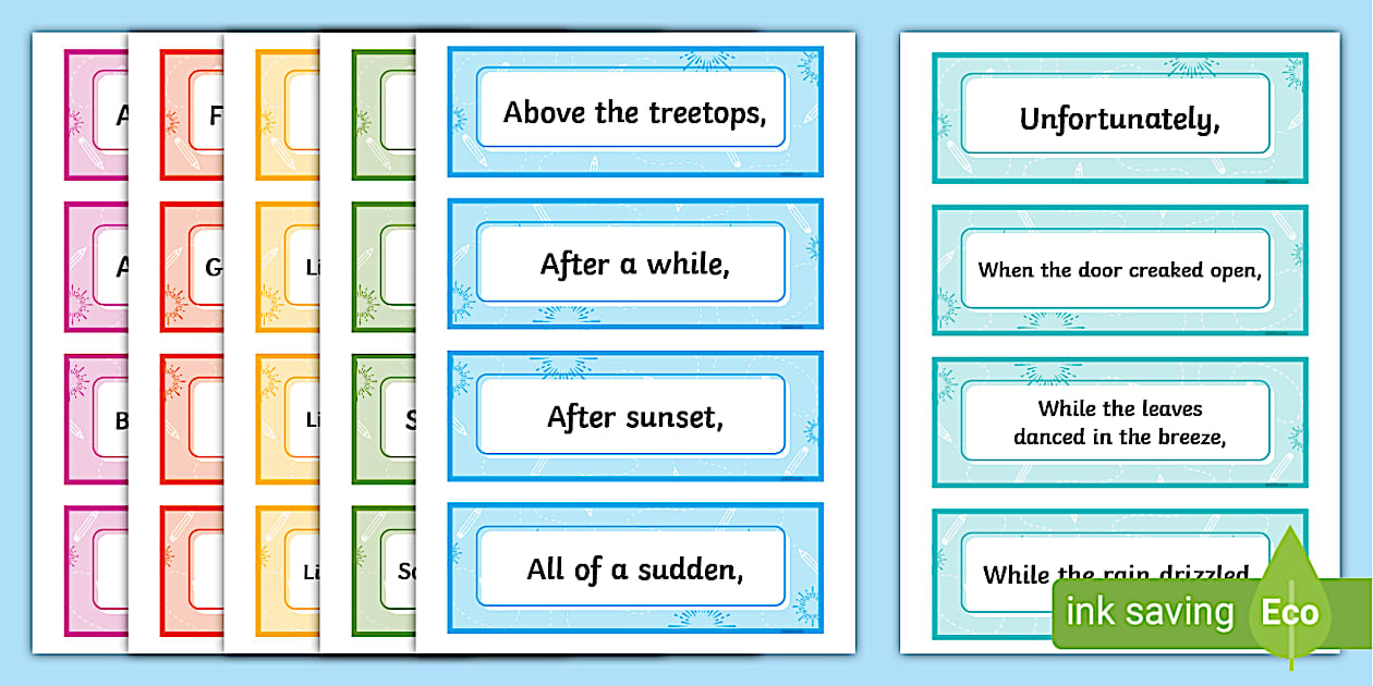 KS2 Sentence Starter Strips Pack (Teacher-Made) - Twinkl