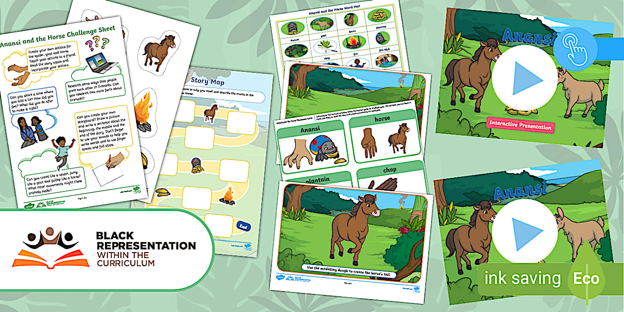 Traditional Tales - EYFS: Anansi and the Horse - Twinkl