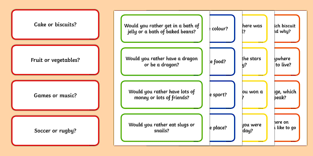 100 Circle Time Questions to Ask Just for Fun Cards - Twinkl