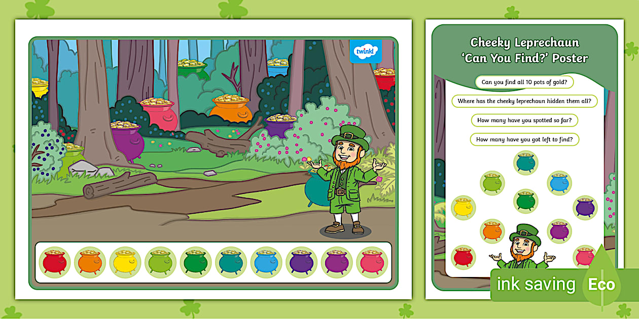 St Patrick's Day Game For Preschoolers - Twinkl