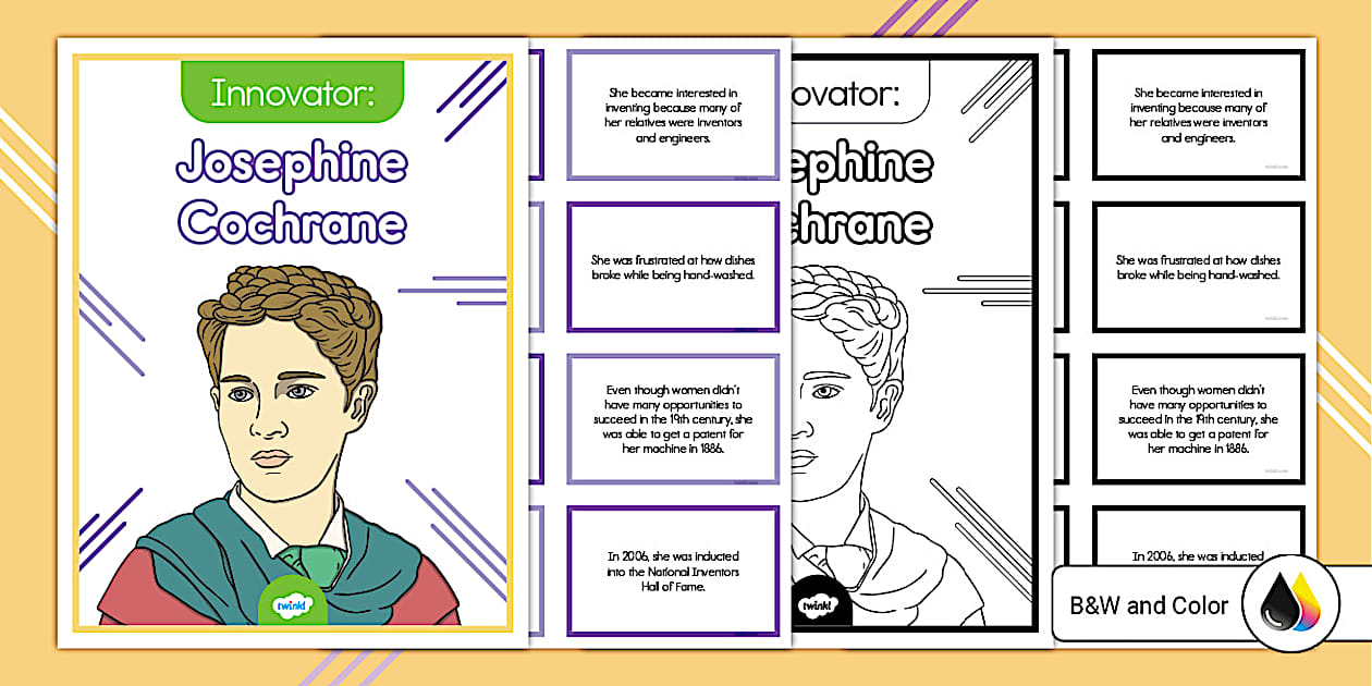 Josephine Cochrane Facts | Resource | Twinkl USA - Twinkl