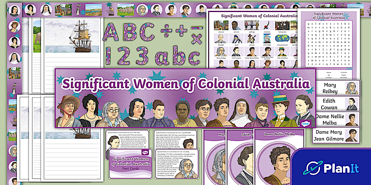 Y5 HASS Significant Women Colonial Aus Additional Resources