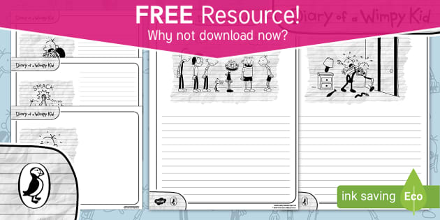 FREE Diary of a Wimpy Kid Writing Pages - Twinkl