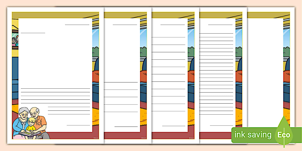 Letter to Grandparents Writing Template