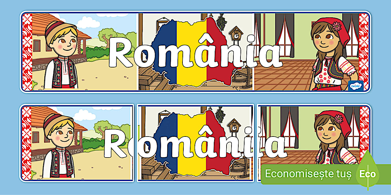 România – Banner 6-9 ani (teacher made) - Twinkl