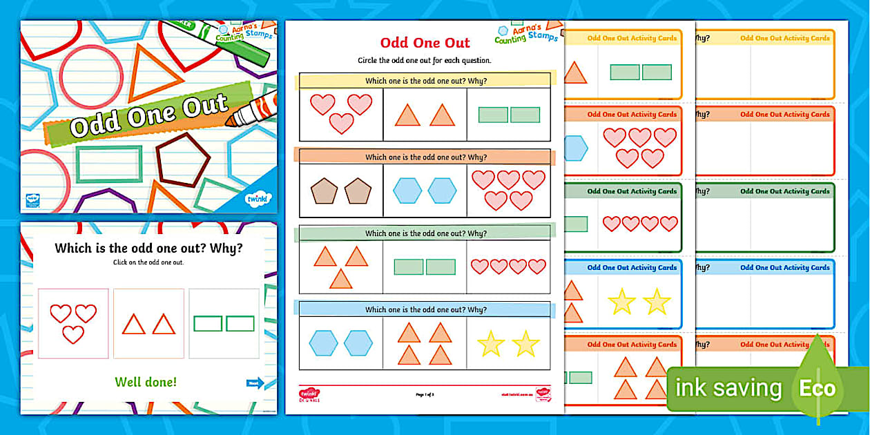 Aarna's Counting Stamps - Odd One Out Activity Pack - Twinkl