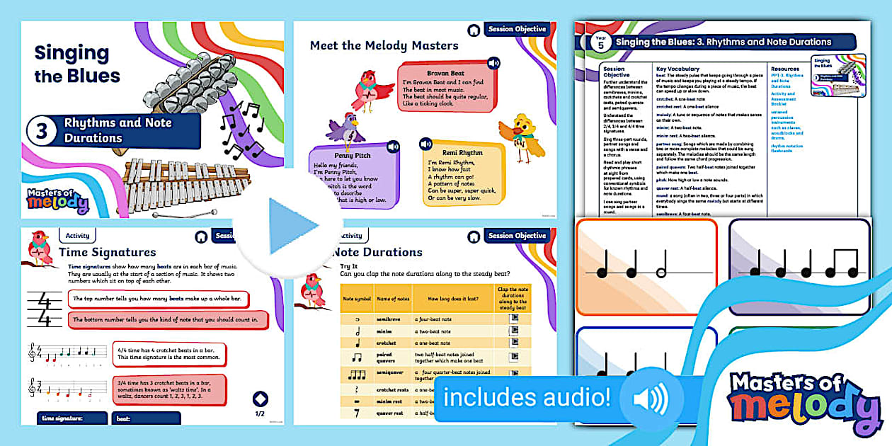 👉 Year 5 Singing the Blues - Session 3 - Twinkl