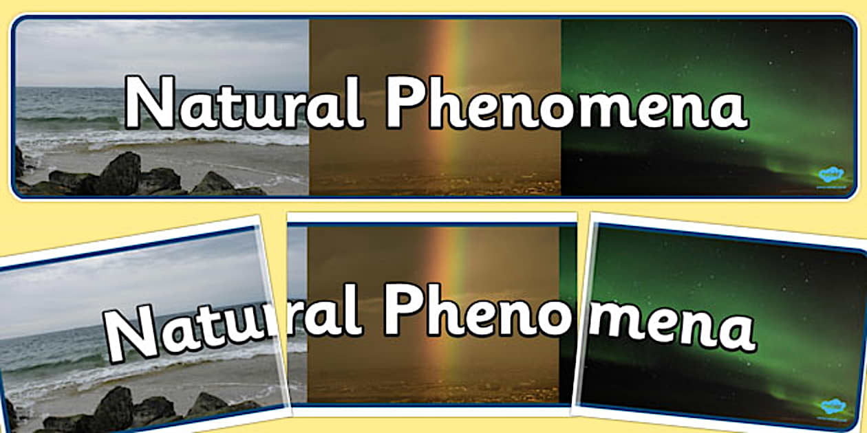 Editable Natural Phenomena Display Banner (teacher made)