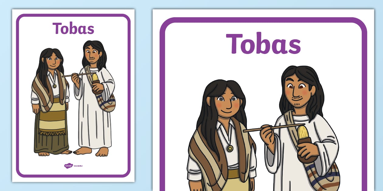 Dibujo de Tobas para niños - Twinkl Argentina - Twinkl