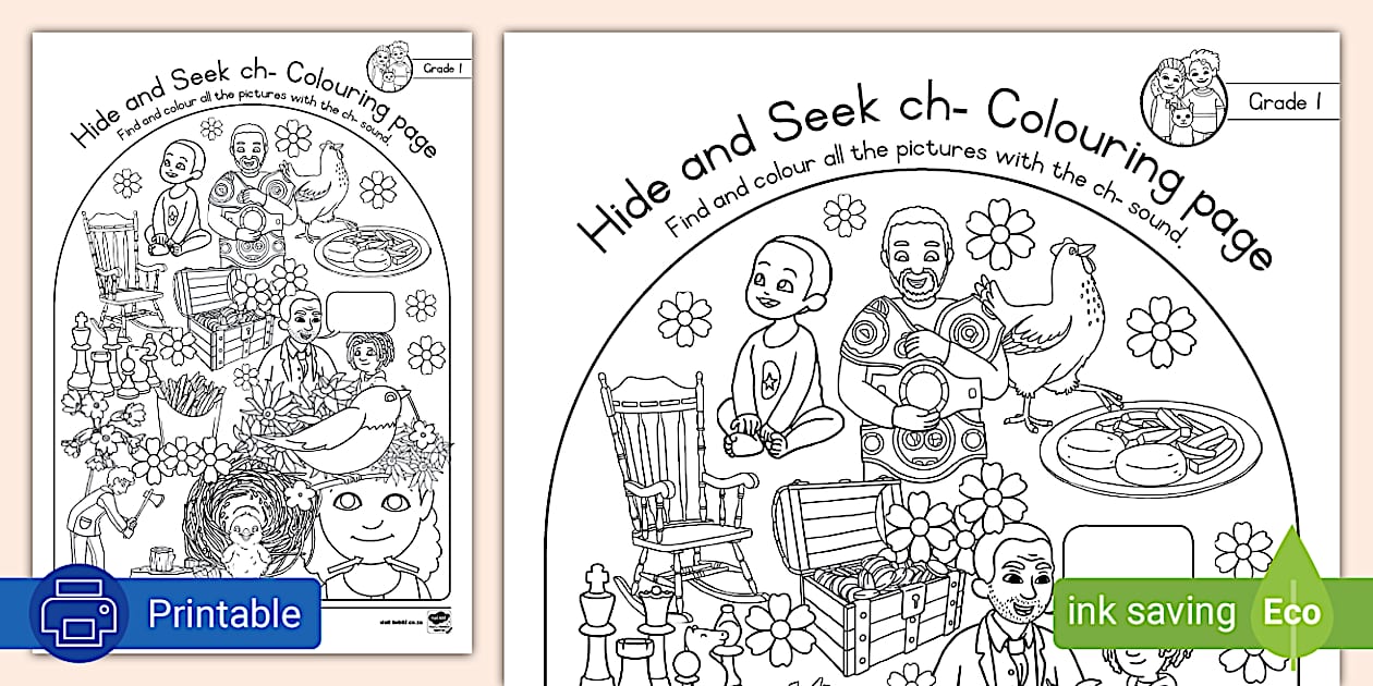 Hide and Seek Grade 1 ch- Colouring Pagee (teacher made)