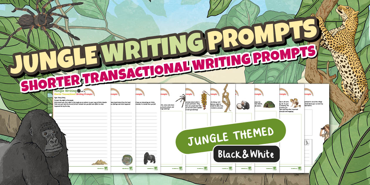 IP English Jungle Writing: Shorter Transactional Prompts