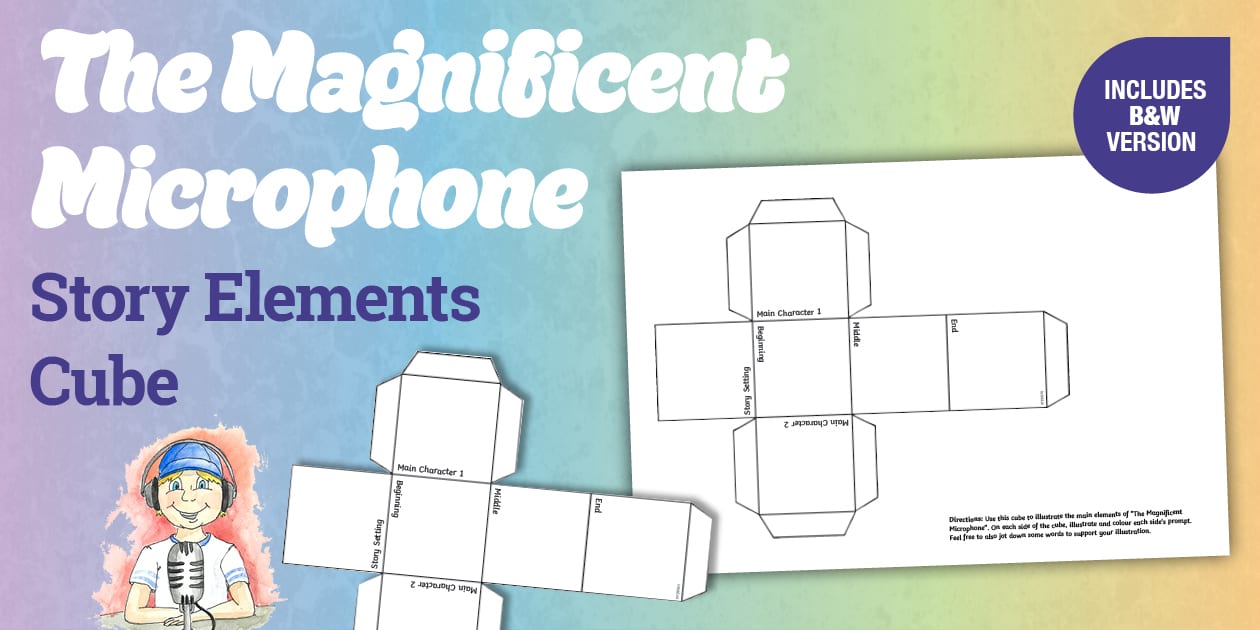 The Magnificent Microphone: Story Elements Cube
