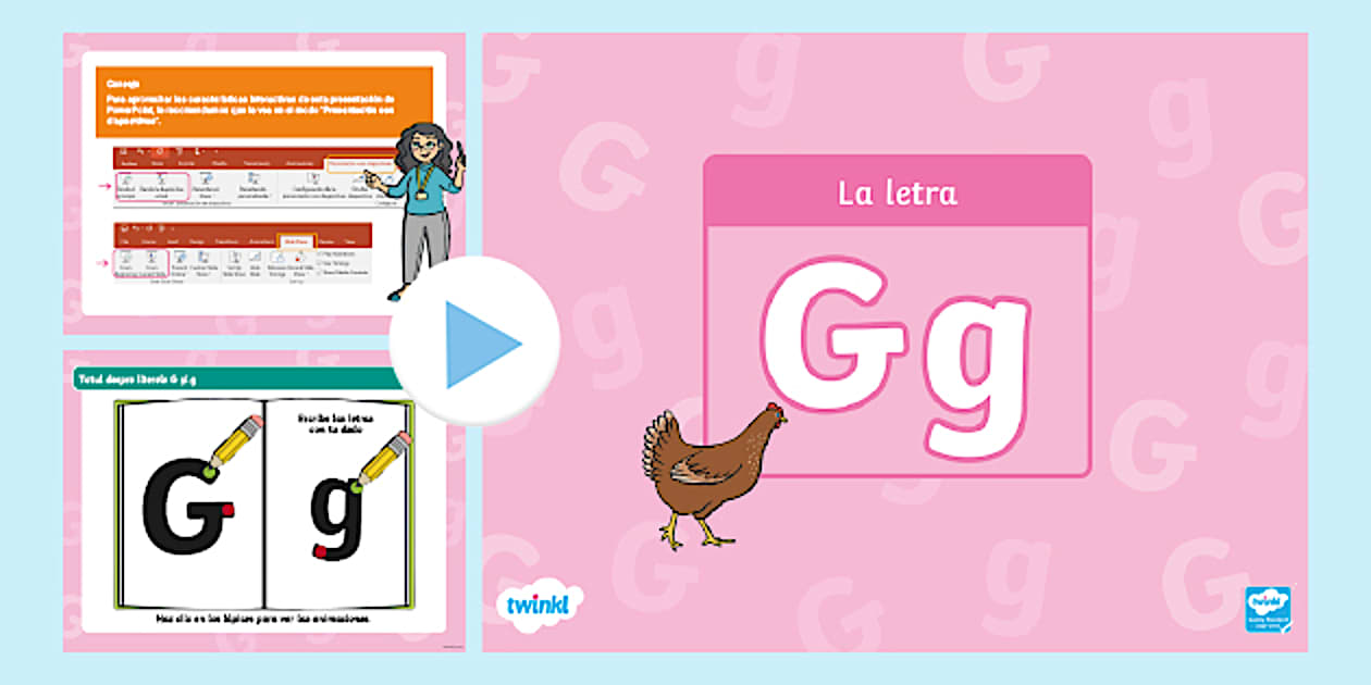 PowerPoint: Letra G (Hecho por educadores) - Twinkl
