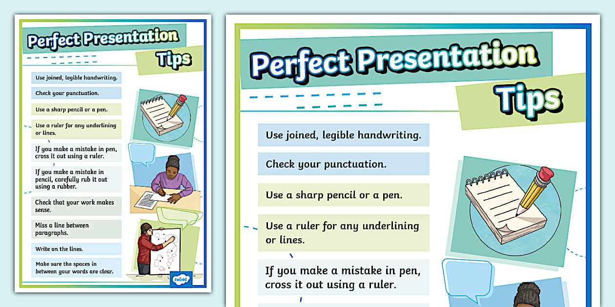 Perfect Presentation Tips Display Poster (teacher made)
