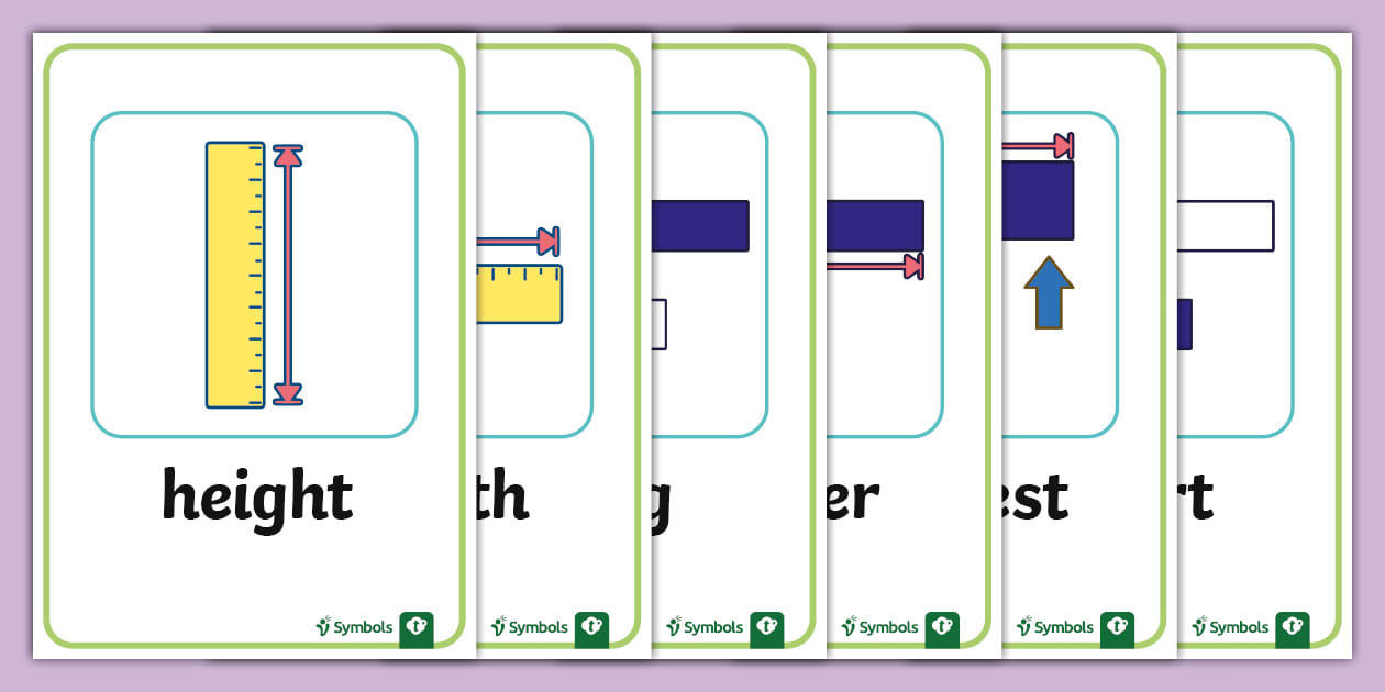 Twinkl Symbols: Length and Height Display Posters - Twinkl