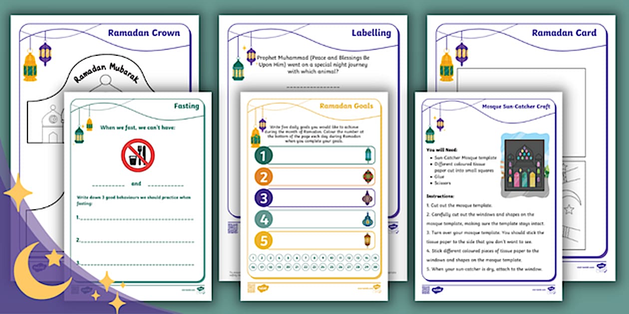 Ramadan Day 13-18: Activity Sheets (teacher made) - Twinkl