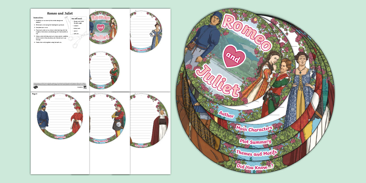 Romeo and Juliet Circles Booklet (teacher made) - Twinkl