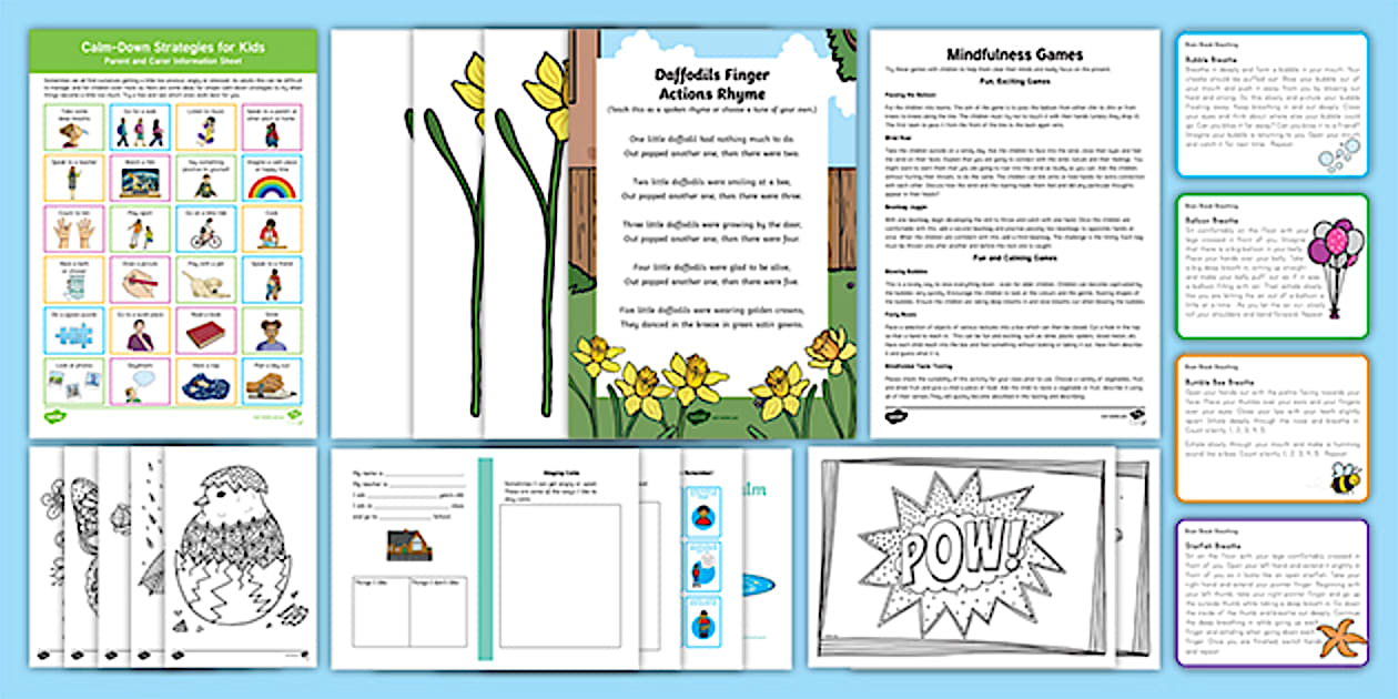 P2 Chill Out Home Learning Resource Pack 1 (teacher made)