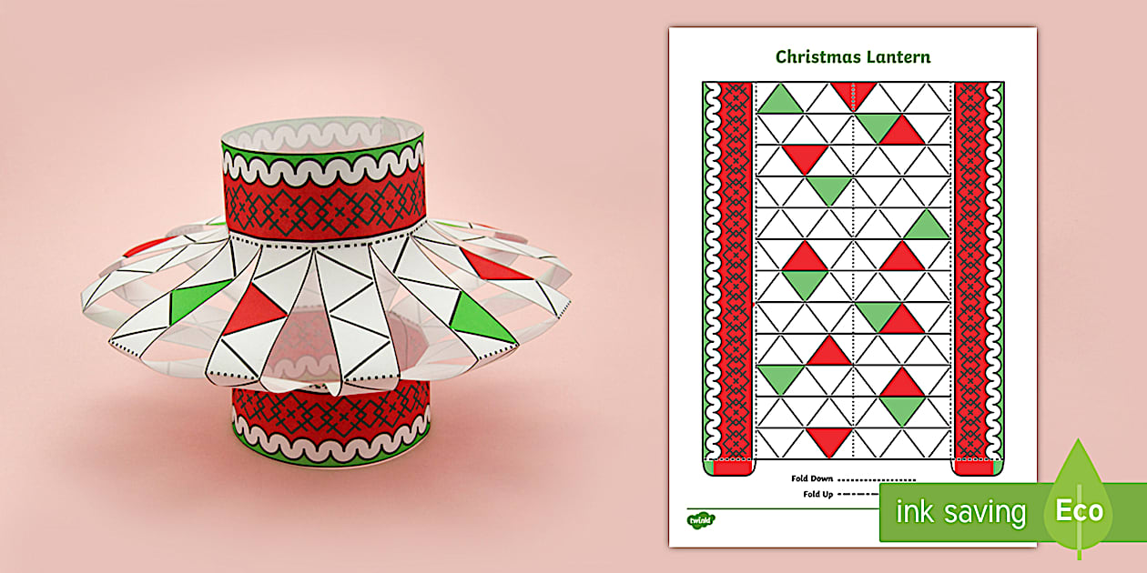Christmas Lantern - Easy Christmas Crafts to Make with Paper