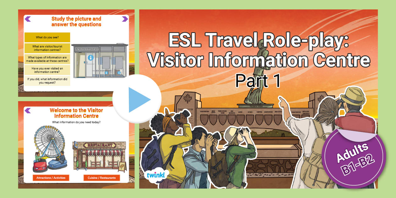 Travel Role Play ESL | Adults, B1-B2 | Inclusion | Twinkl