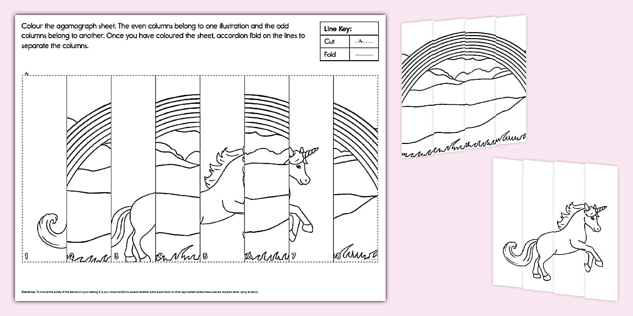 Unicorn Agamograph - Twinkl Agamographs (Teacher-Made)