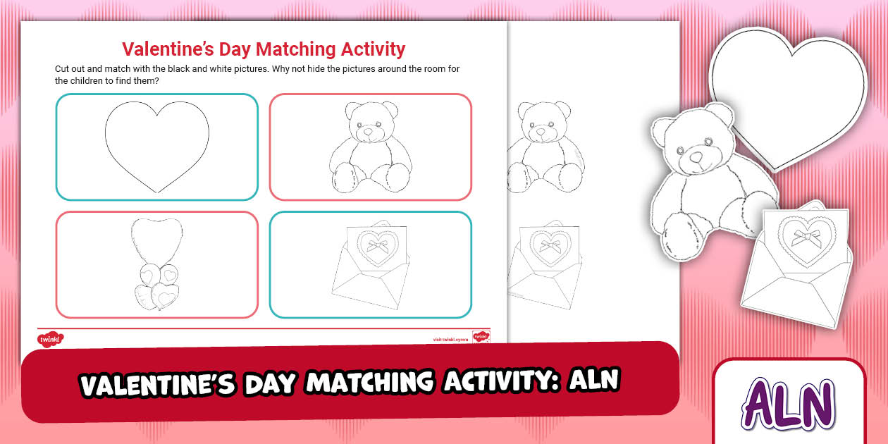 Valentine's Day Matching Activity: ALN