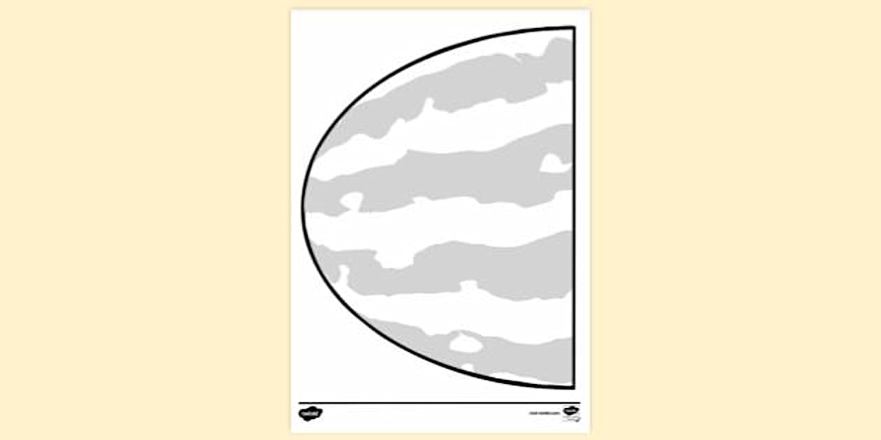 Half a Melon Colouring Sheet | Colouring Sheets - Twinkl