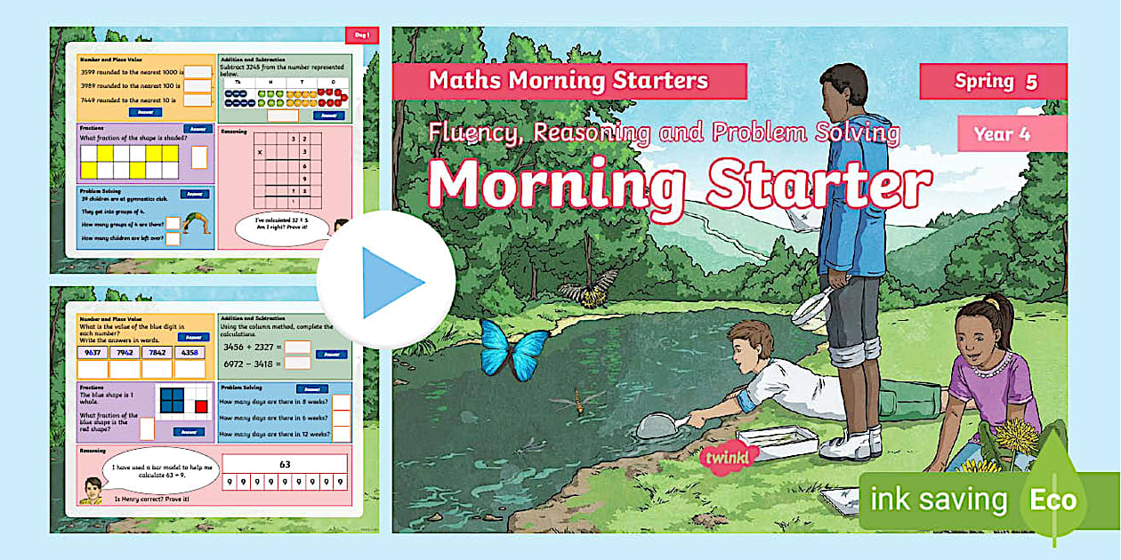 👉 Year 4 5 minute filler question PowerPoint - Twinkl