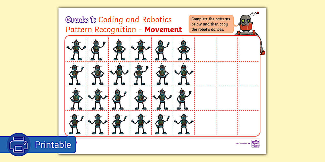 Grade 1 Coding Pattern Recognition - Movement Patterns